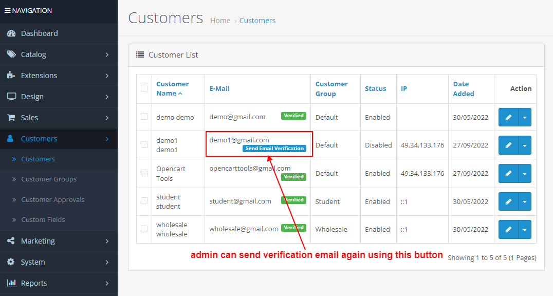 OpenCart - Signup Email Verification OpenCart - Signup Email Verification