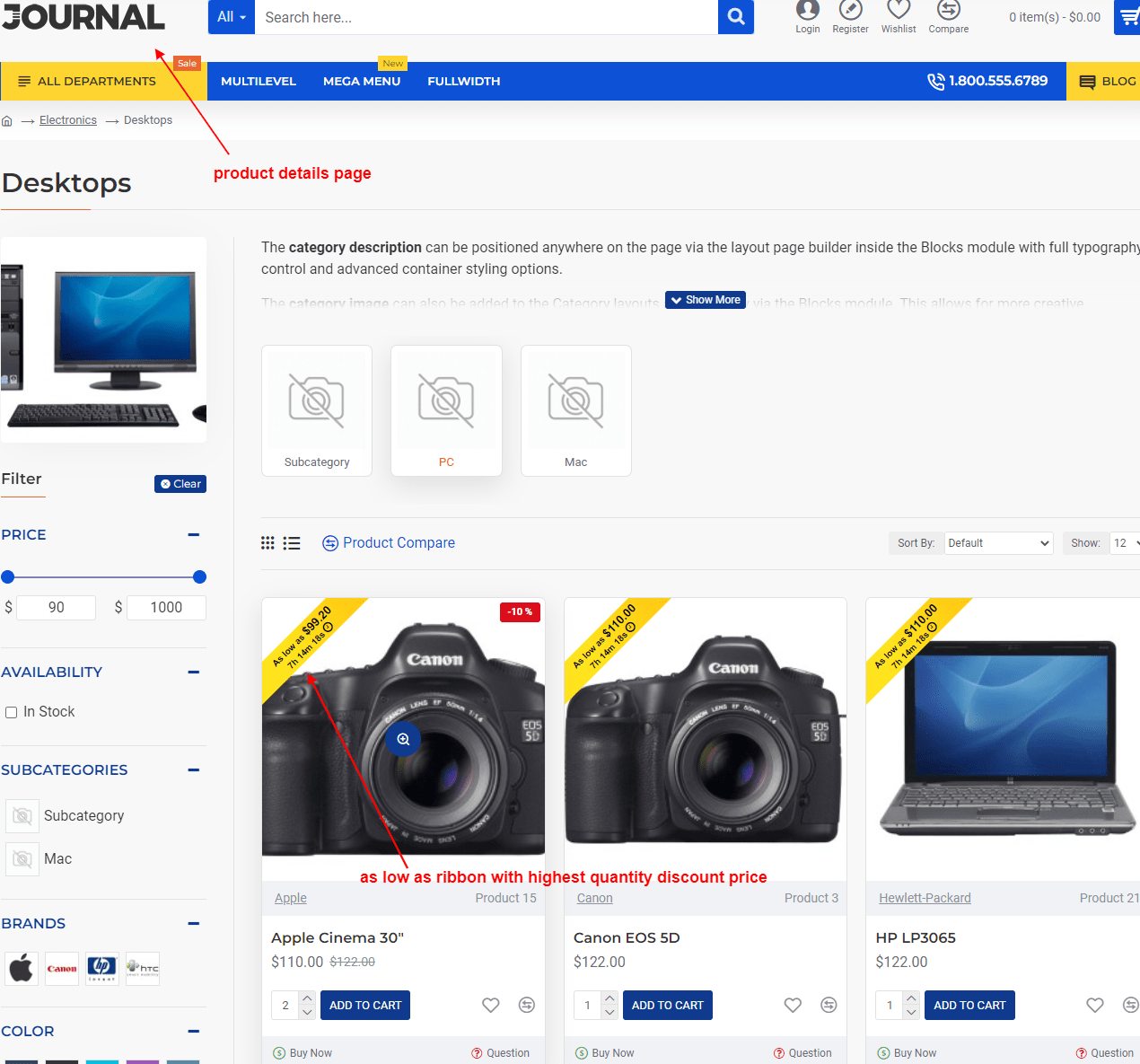 OpenCart - Group Quantity Discount By Product Category Manufacturer