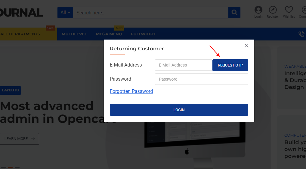OpenCart - Signin Using Email OTP OpenCart - Signin Using Email OTP