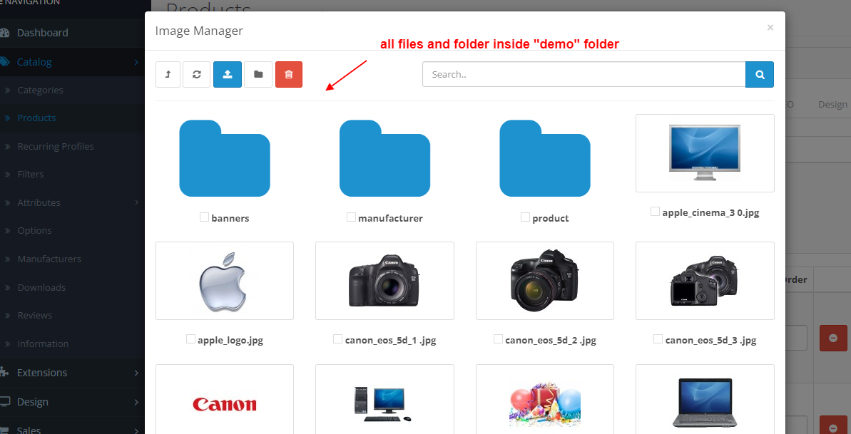 OpenCart - Image File Manager Last Location