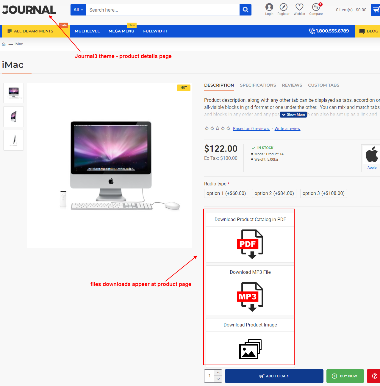 OpenCart - File Download At Product Page