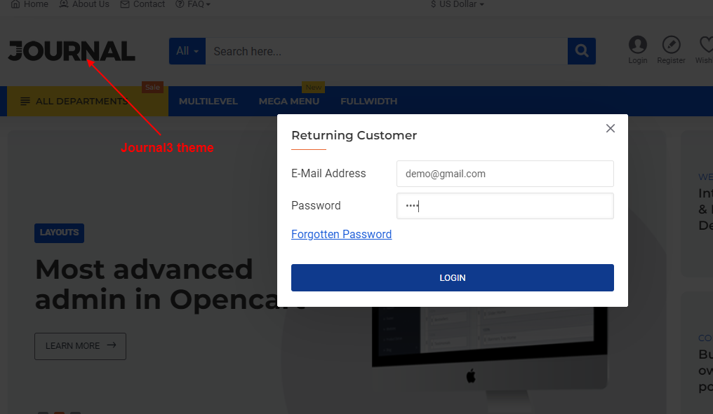 OpenCart - Redirect URL After Login And Logout