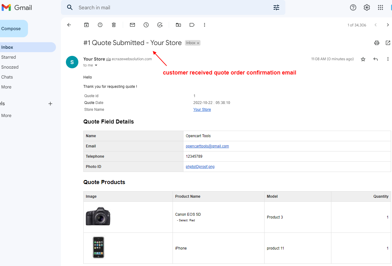OpenCart - Add To Quote + Add To Cart