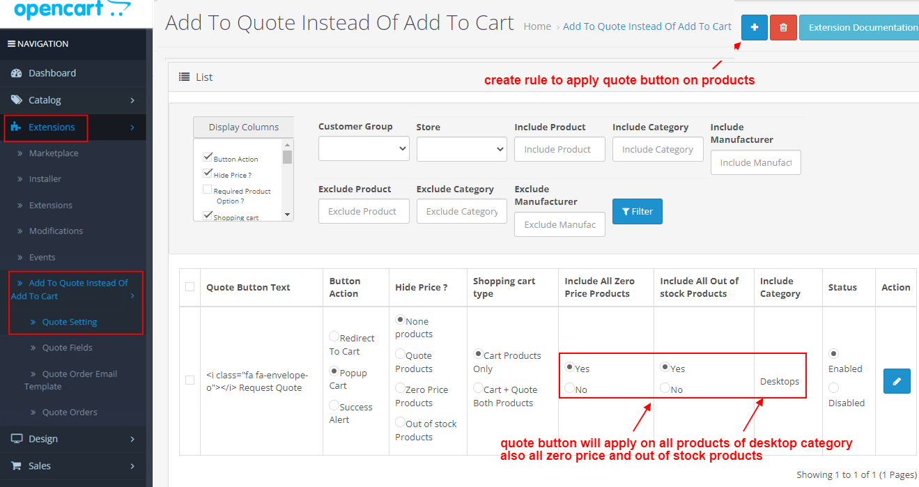 OpenCart - Add To Quote Instead Of Add To Cart