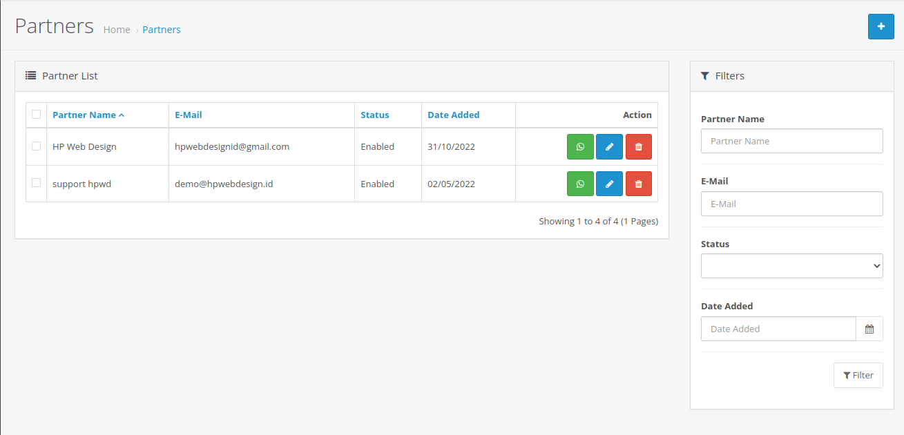 OpenCart - Delivery Partner Management