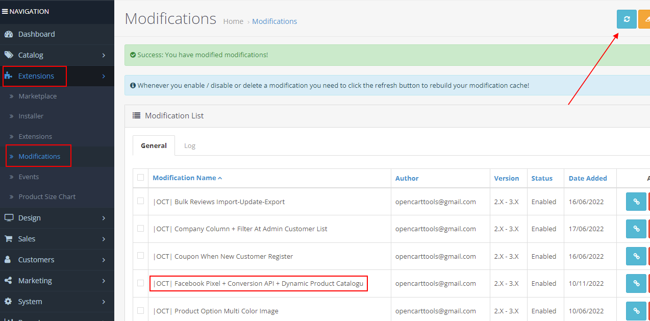 OpenCart - Facebook Pixel + Conversion API + Dynamic Product Catalogue Feed