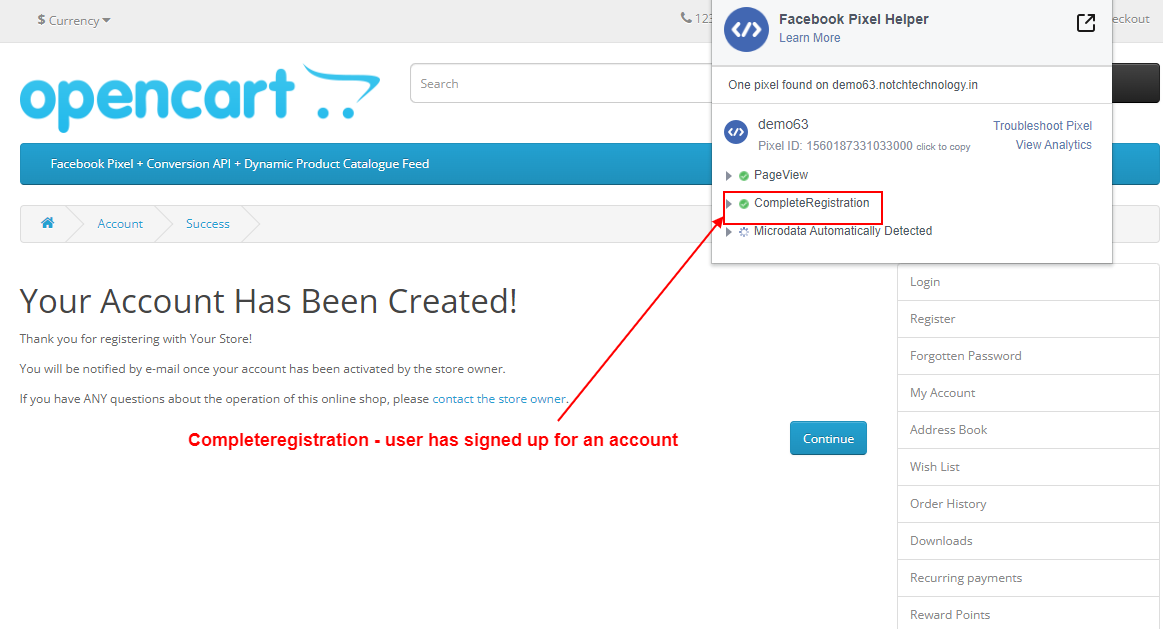 OpenCart - Facebook Pixel + Conversion API + Dynamic Product Catalogue Feed