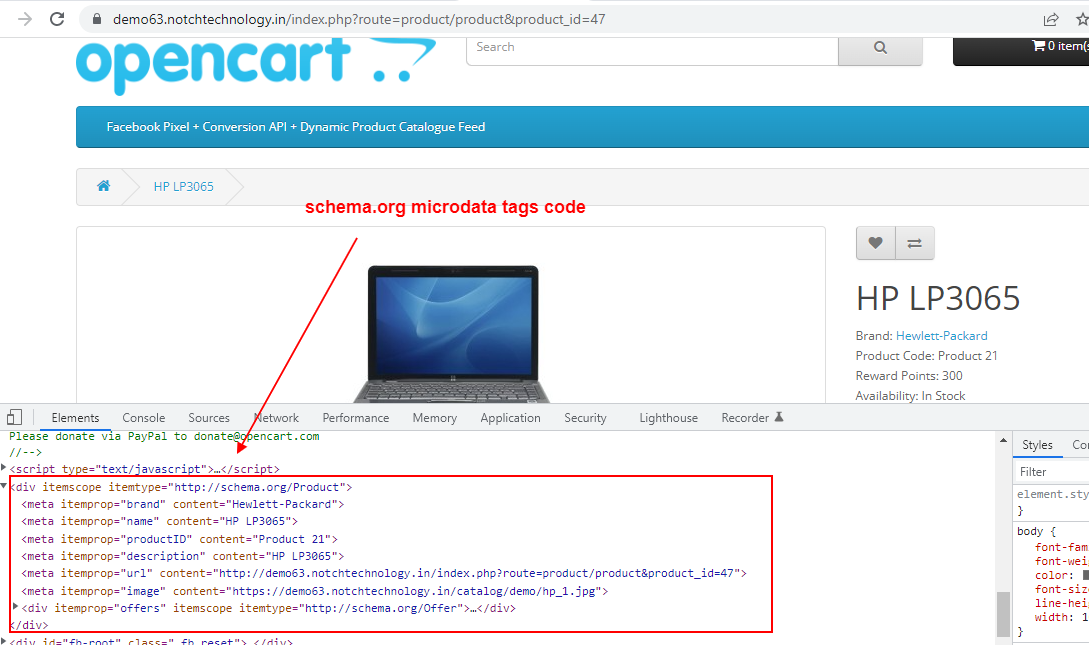 OpenCart - Facebook Pixel + Conversion API + Dynamic Product Catalogue Feed