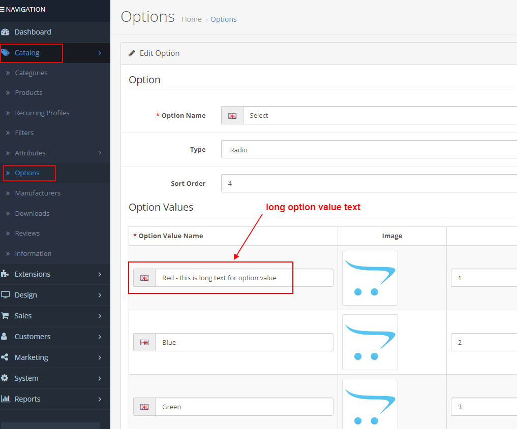 OpenCart - Display Full Product Option Value Everywhere
