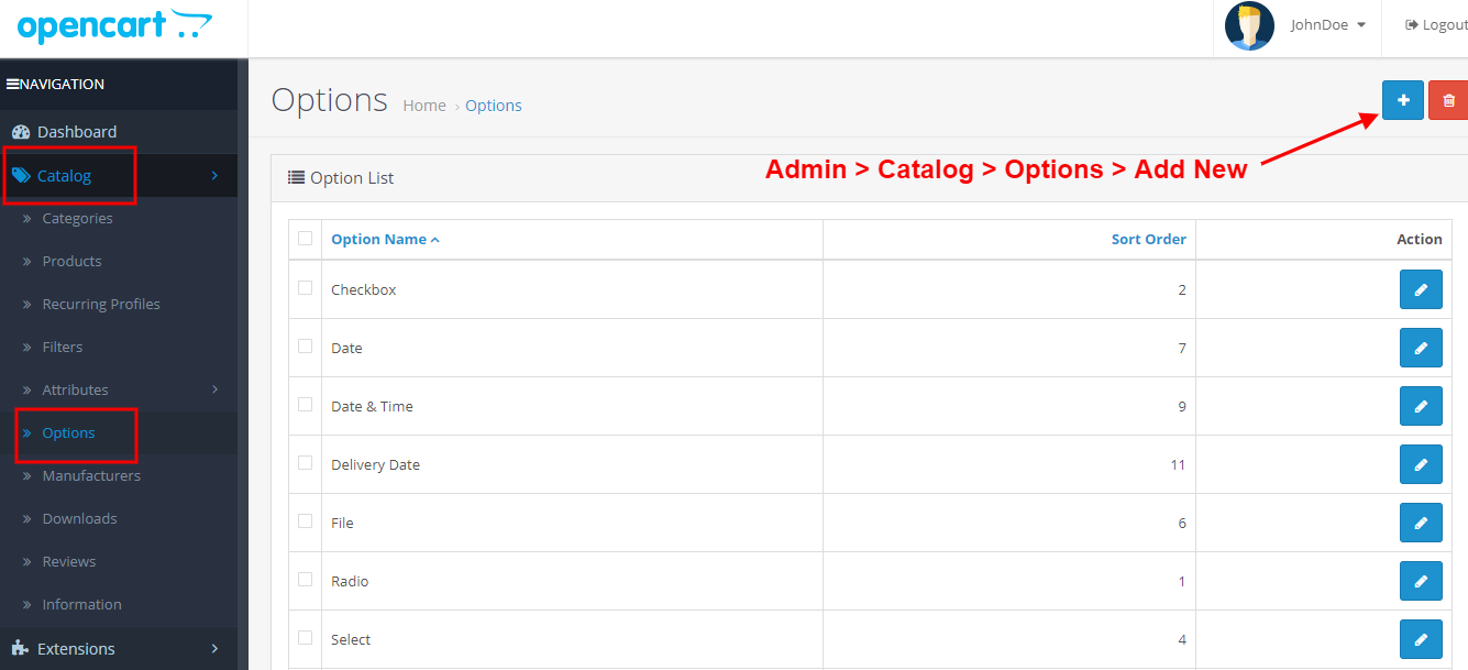 OpenCart - Product Option Width x Height Textbox