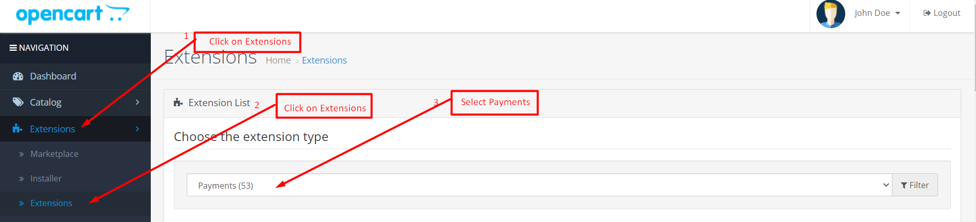 OpenCart - shurjoPay online payment gateway