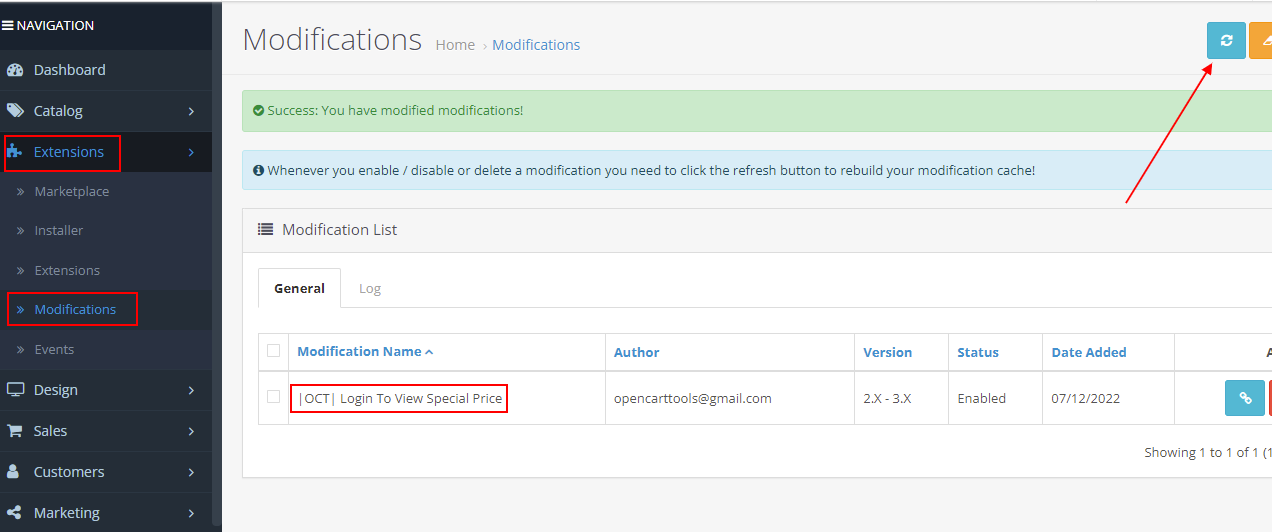 OpenCart - Login To View Special Price