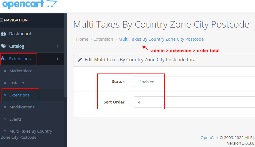 OpenCart - Multi Taxes By Country Zone City Postcode