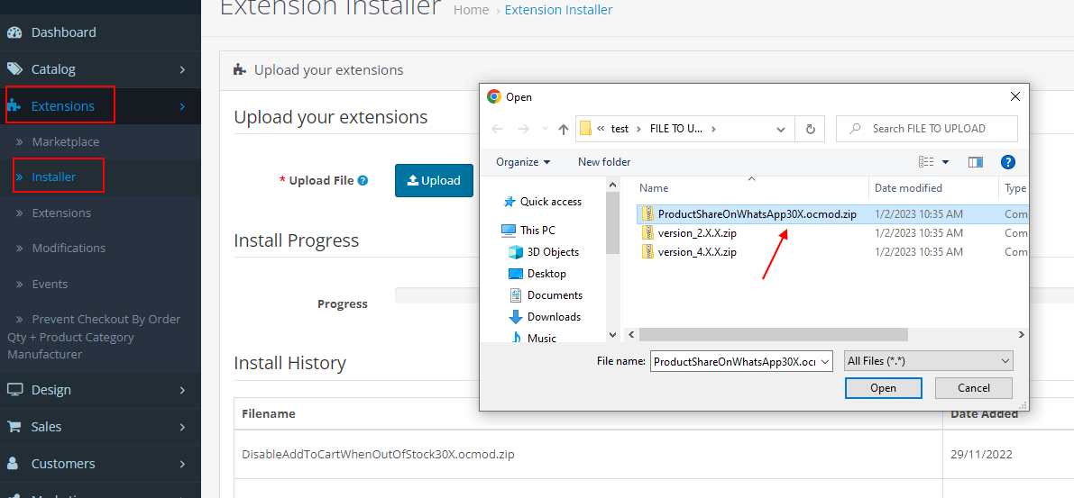 OpenCart - Product Share On WhatsApp