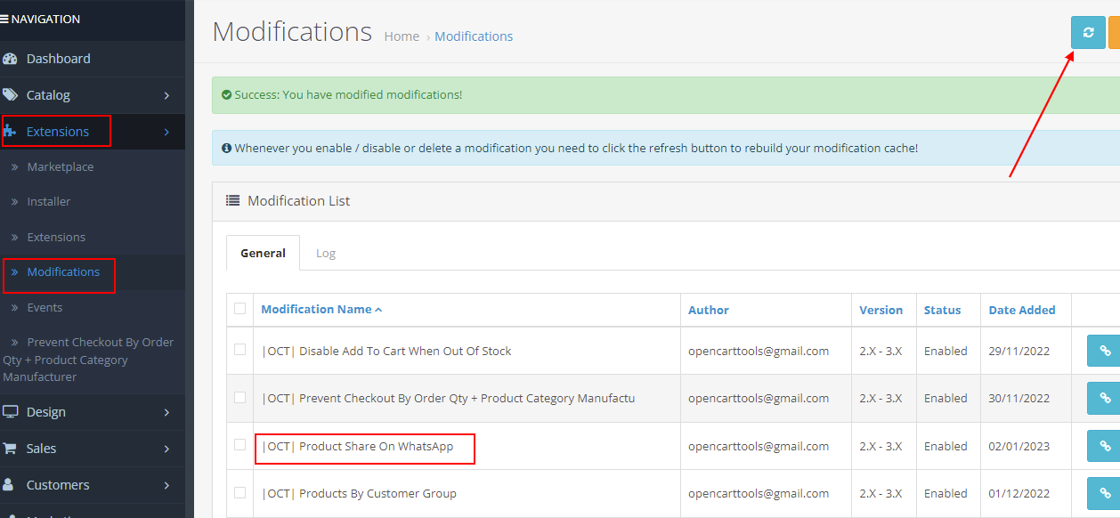 OpenCart - Product Share On WhatsApp