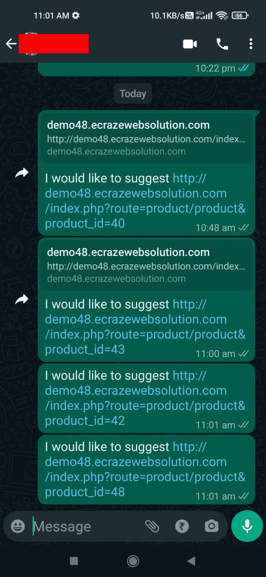 OpenCart - Product Share On WhatsApp