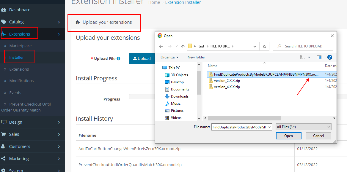 OpenCart - Find Duplicate Products By Model SKU UPC EAN JAN ISBN MPN