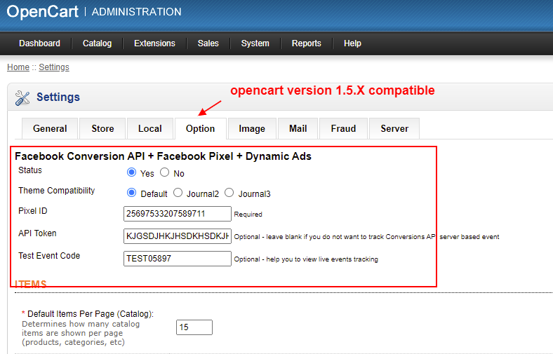 OpenCart - Facebook Conversion API + Facebook Pixel + Dynamic Ads