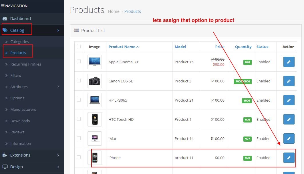 OpenCart - Product Option With Add To Cart Button
