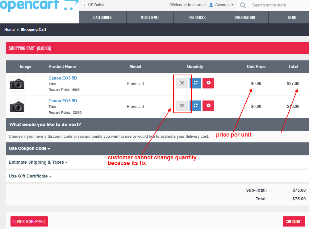 OpenCart - Product Option With Add To Cart Button