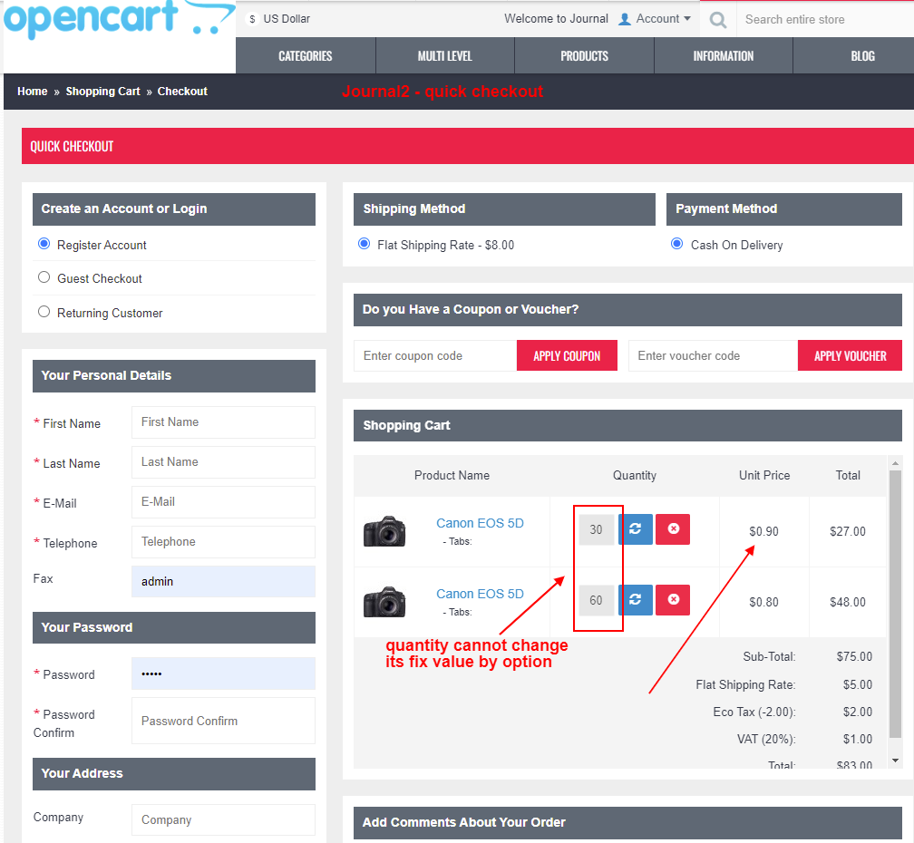 OpenCart - Product Option With Add To Cart Button