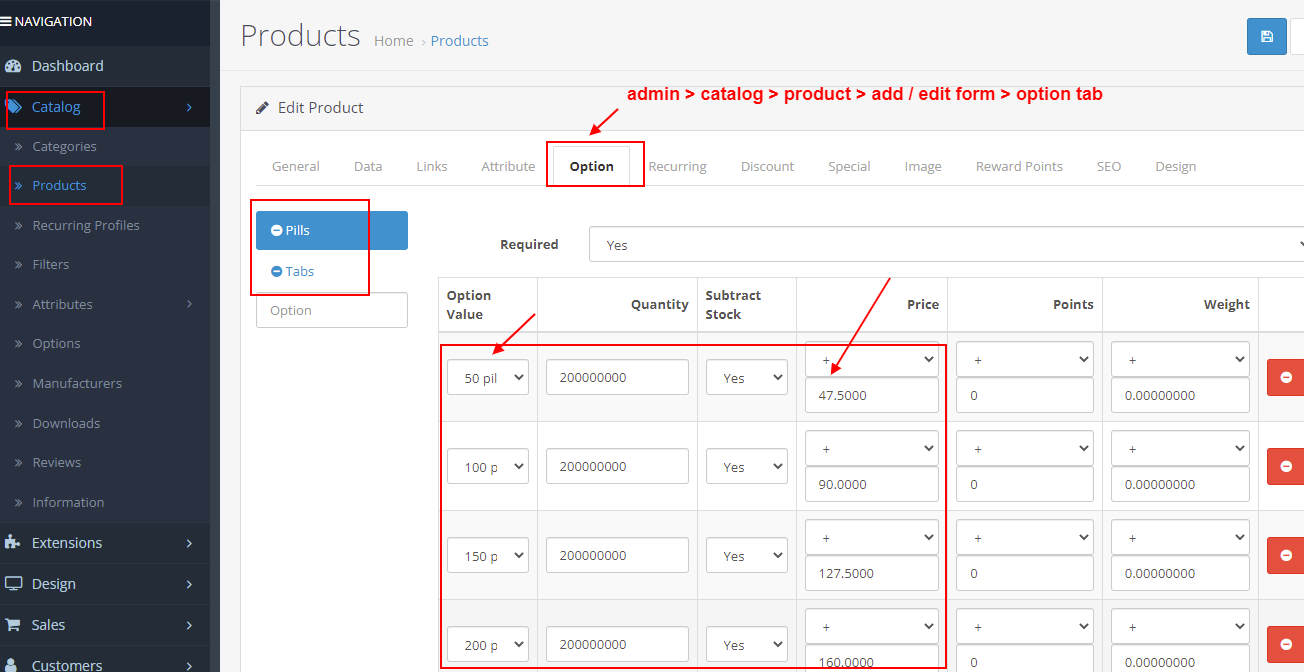 OpenCart - Product Option With Add To Cart Button