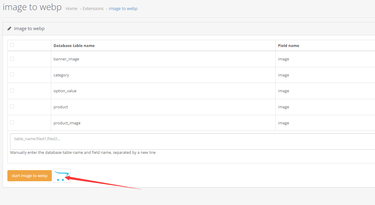 OpenCart - Image to webp
