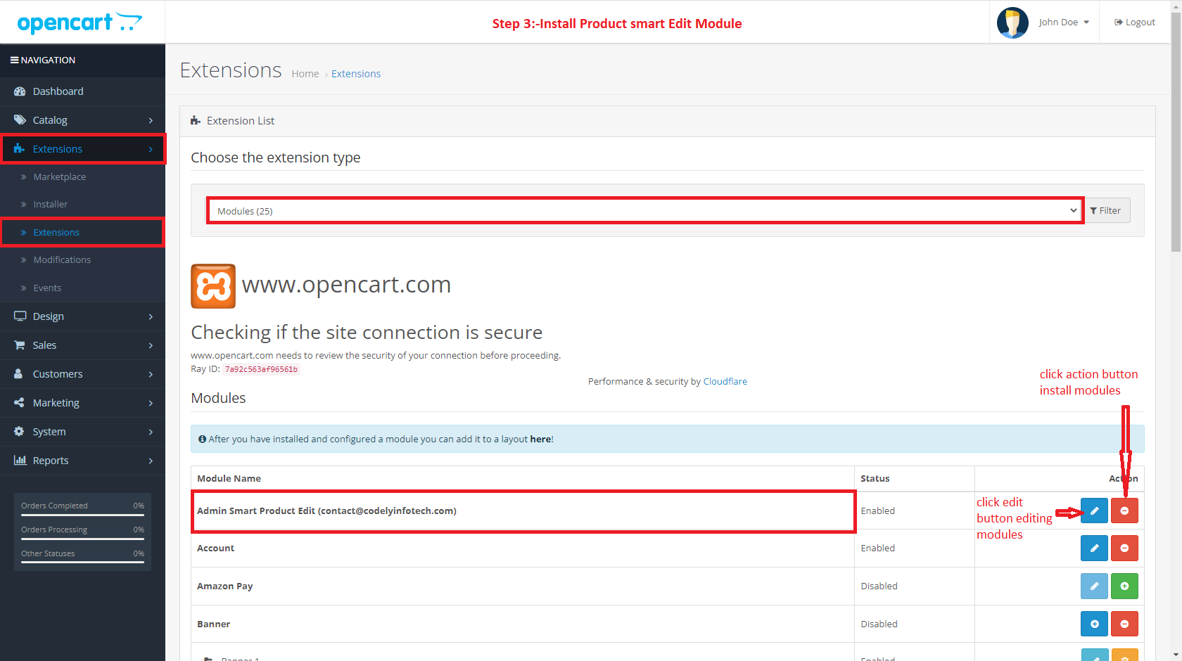 OpenCart - Admin Product Smart Edit