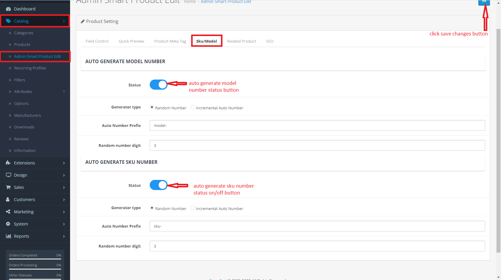 OpenCart - Admin Product Smart Edit