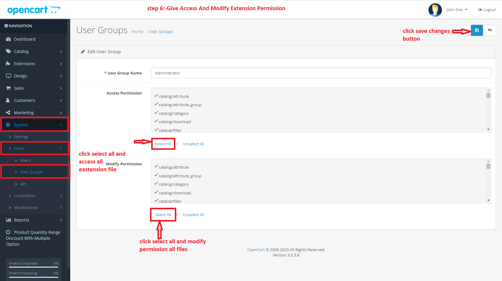 OpenCart - Admin Product Quantity Wise Discount