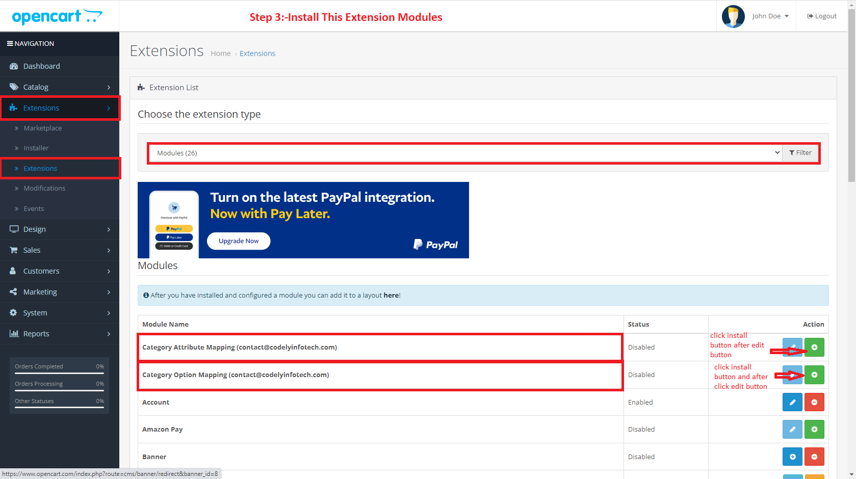 OpenCart - Category Attribute And Option Mapping OpenCart - Category Attribute And Option Mapping