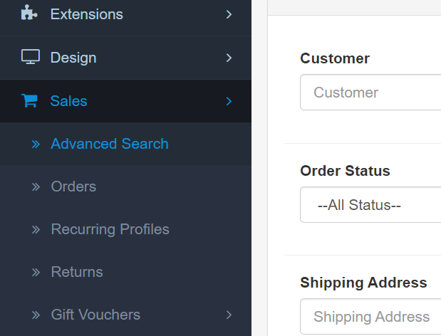OpenCart - Order Filters - Filter by multiple conditions