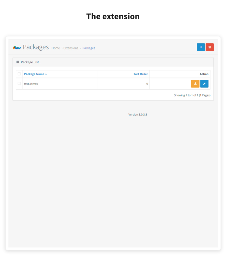 OpenCart - Simple Zip Generator