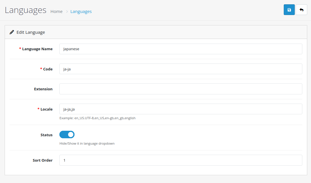 OpenCart - Full Pack Japanese Japan Language for Opencart 4.x.x.x
