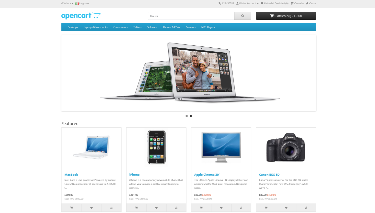 OpenCart - Italian Language Pack for OpenCart 4.0.2.3 - 4.x.x New 2024