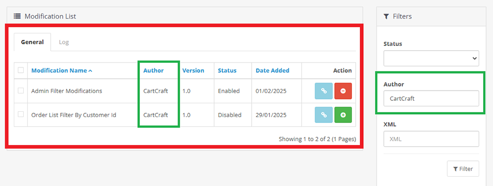 OpenCart - Smart Modifications Manager