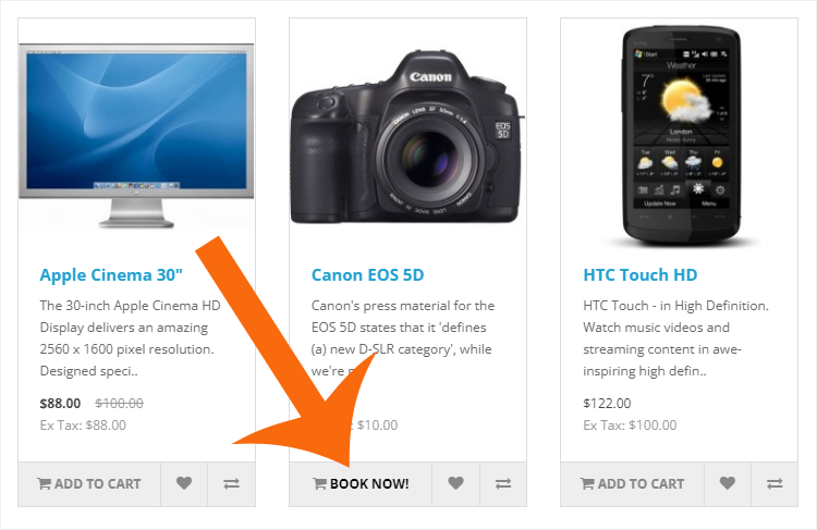 OpenCart - Category Add to Cart Text
